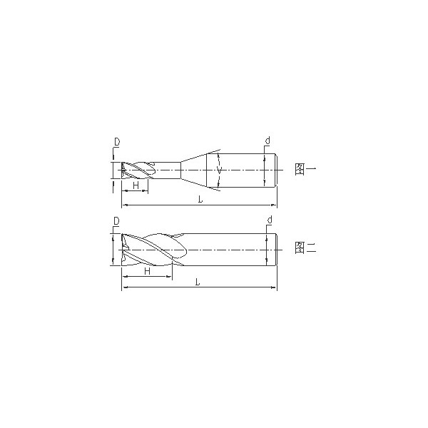 Quality H65 4 Flute End Mill Polished Solid Carbide Endmill For Mold Industry Machining for sale
