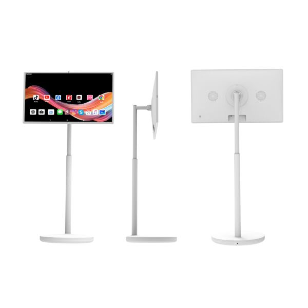 Quality VETO Wholesale Smart Portable TV 4K Free CMS Wireless Rolling TV Build in Camera for sale
