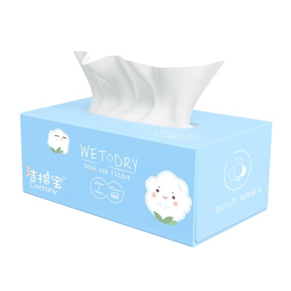 Quality Reusable Pure Cotton Household Cleaning Wipes / Ultra Soft Dry Wipes for sale