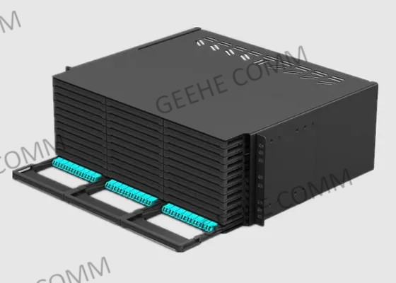 Quality 4U 576 Cores LC To MTP Single Mode Fiber Patch Panel for sale