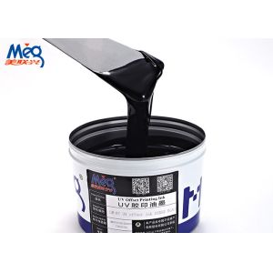 Quality Black UV Offset Printing Ink Good Flexibility For PET Gold & Silver Board Paper for sale