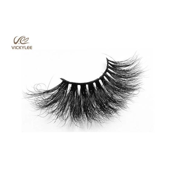 Quality Pure Handmade Natural Mink 21MM 7D Volume Lashes for sale