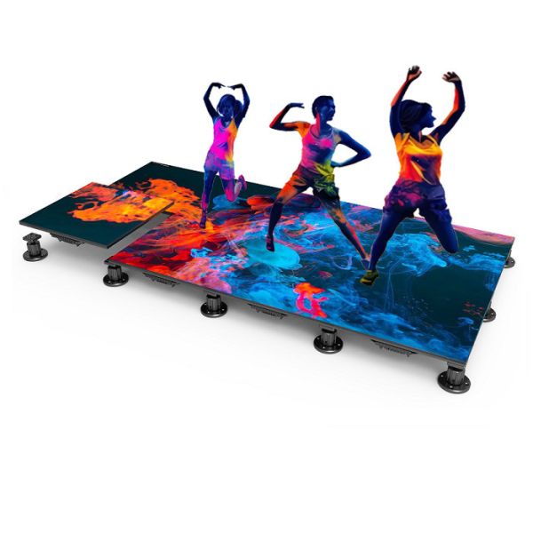 Quality P3.91 Interactive LED Dance Floor Display SMD1921 IP54 Waterproof 500*500mm for sale