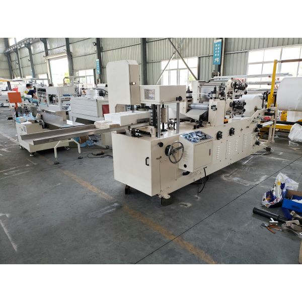 Quality Automatic Table Napkin Tissue Paper Manufacturing Machine Customized Color Print for sale