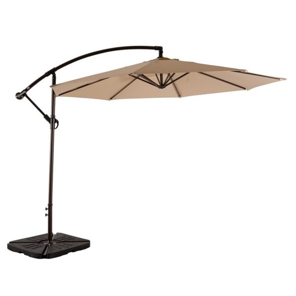 Quality Restaurant Double Patio Umbrella 3M Cantilever Parasol Manual Open for sale