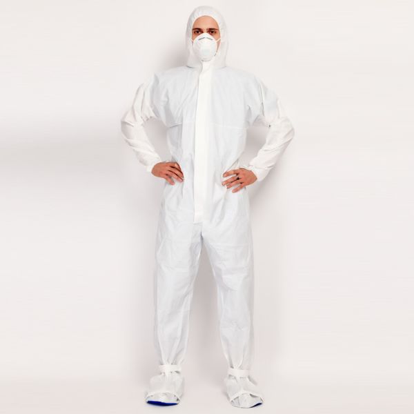 Quality SMMS Breathable Disposable Coveralls , Disposable Work Overalls for sale