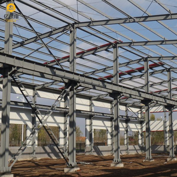 Quality Prefabricated Steel Warehouse Building Wide Span Workshop Steel Structure for sale