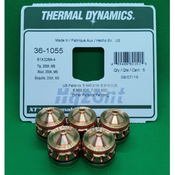 Quality 36-1055 200A  Thermal Dynamics Plasma Cutter Tips Parts for sale