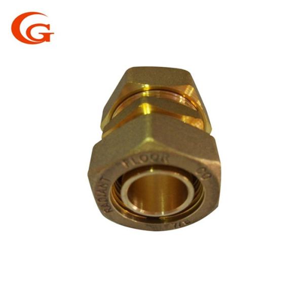 Quality Brass Double Ferrule Compression Fitting , 3/8" OD Ferrule Type Connector for sale