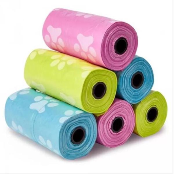 Quality 200 Micron Biodegradable PLA Compostable Pet Waste Bags for sale