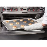 Quality RK Bakeware China Foodservice NSF Full Size Aluminum Nonstick Baking Tray / Aluminum Sheet Pan Wire In Rim , 13 X 18 for sale