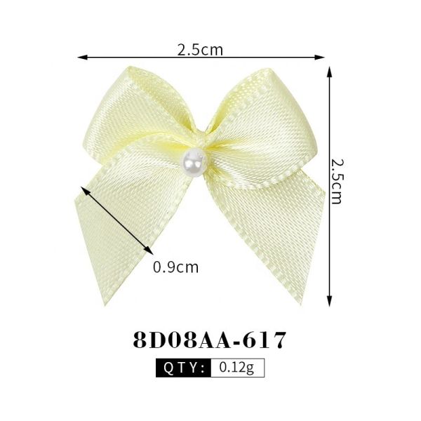 Quality Custom Logo Printed Adjustable Satin Ribbon Bow for Gift Packing MSD 196 Solid for sale