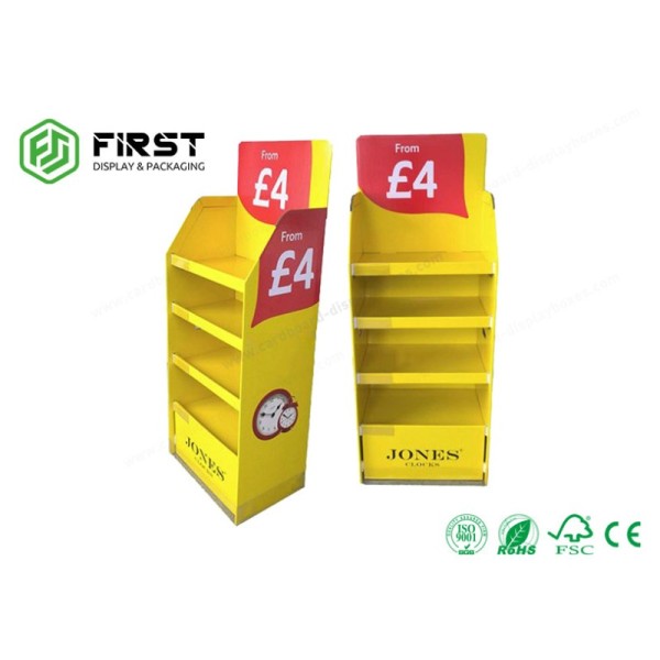Quality Colorful Printed Folded Safe Paper Exhibition Cardboard Pop Up Display Stands for sale