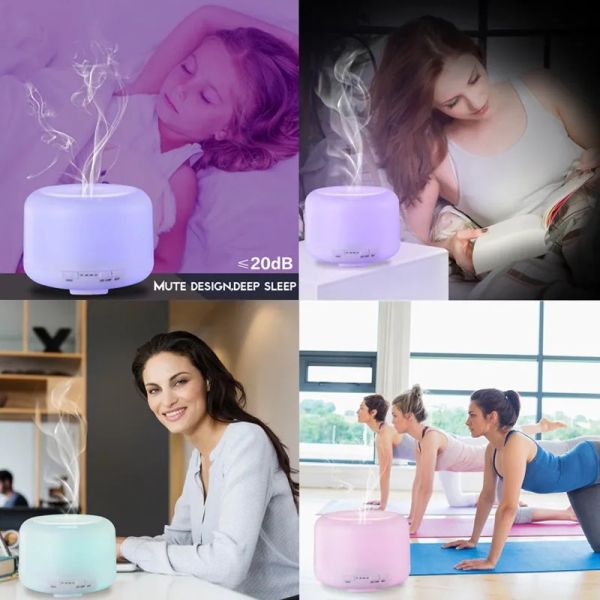 Quality Remote Control 500ml Aromatherapy Essential Oil Diffuser with LED Light Air for sale