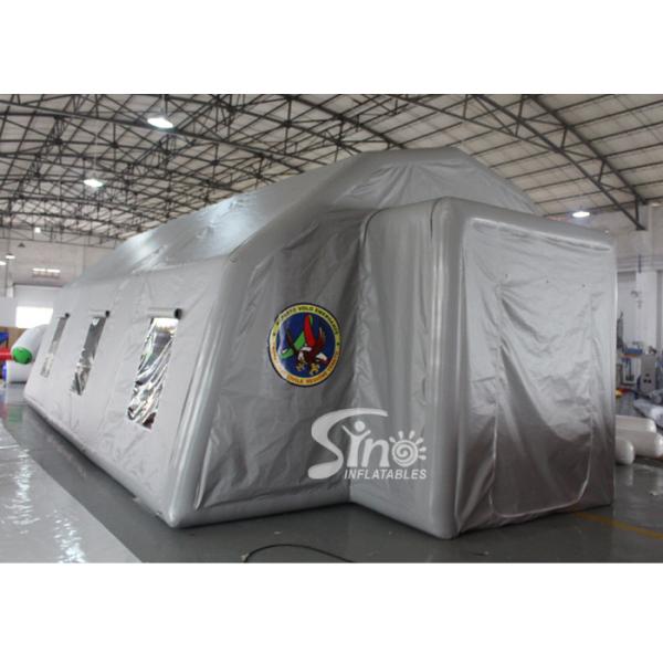 Quality Grey Tunnel Airtigt Inflatable double With clear window for warehouse or exhibition use for sale