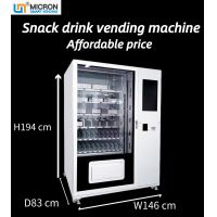 Quality Hot Selling 22 Inch Touch Screen Snack Drink Vending Machine With Cooling System In Schools for sale
