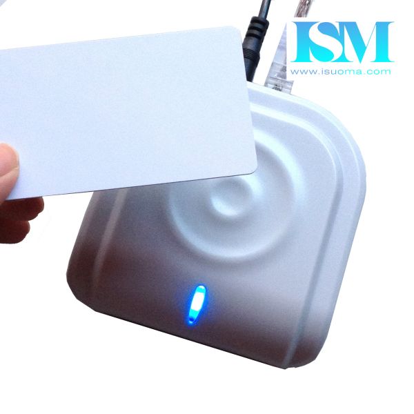 Quality 13.56mhz TCP IP RFID Reader MF NFC Ethernet Card Reader for sale