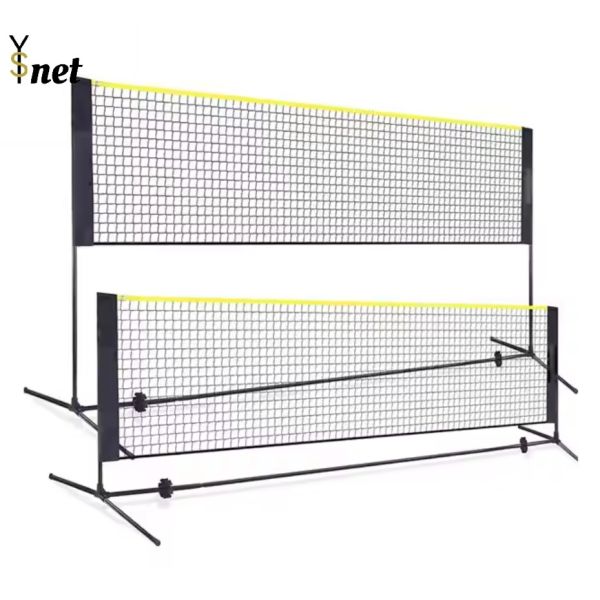 Quality Height Adjustable Portable Badminton Nets 6.1*0.76m Outdoor Tennis Nets for sale