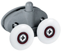 Quality SS304 Plastic Sliding Door Rollers 30kg Capacity For Wardrobe for sale