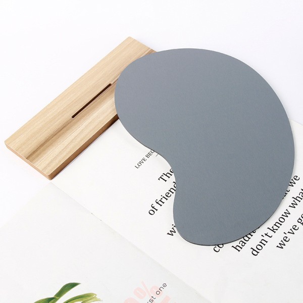 Quality Curvy Portable Lighted Makeup Mirror Wood Stand For Vanity for sale