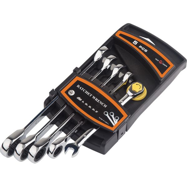 Quality 5PCS Fixed Ratchet Wrench spanner Set for sale