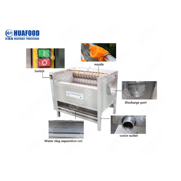 Quality Vegetable Washing And Peeling Machine Potato/Turmeric/Cassava Peeler Machine for sale