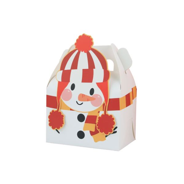 Quality Eco Christmas Pastry Cake Box Cupcake Bouquet Packaging Boxes Portable for sale