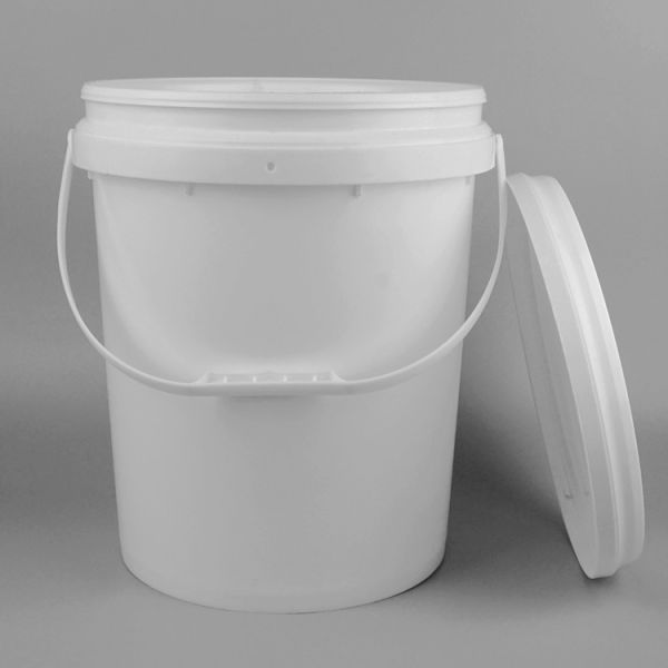 Quality 19L Plastic Paint Bucket with Handle and Lid for sale