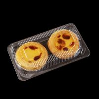 Quality Matt Lamination Printing Two Compartments Clamshell Box for Take Away Plastic for sale