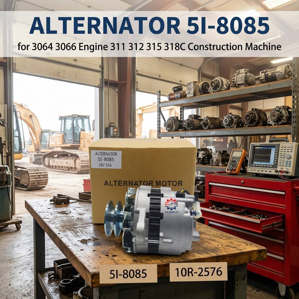 Quality 24V 55A 5I-8085 10R-2576 Alternator for 3064 3066 Engine 311 312 315 318C Engine for sale