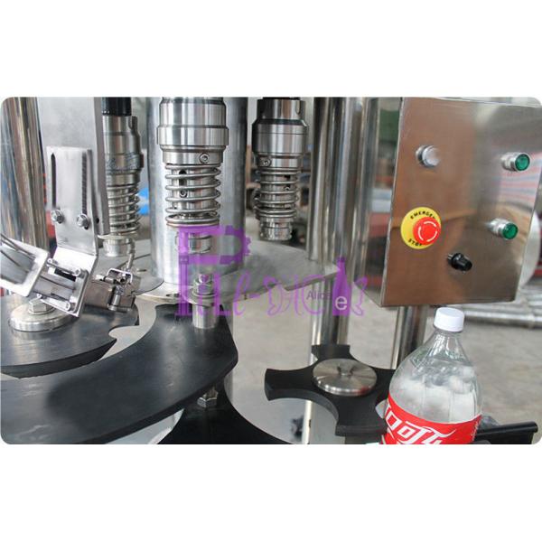 Quality Stainless Steel Carbonated Drink Filling Machine , CSD Bottle Automatic Capping for sale