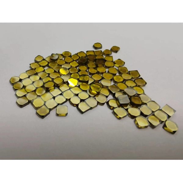 Quality Yellow Single Crystal Lab Grown Diamonds HPHT 3mm - 6mm For Milling Tools for sale