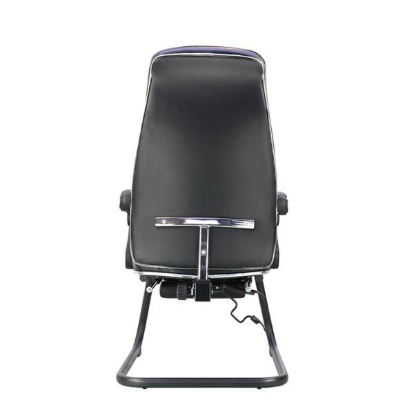 Quality Reclining Leather Office Chair With Footrest Armrests Commercial Style for sale