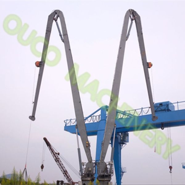 Quality 30m Knuckle Boom 1t Wide Shipyard Crane Working Radius for sale