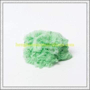 Quality Recycled PSF Polyester Yarn Raw Material 76mm Good Crimp Shaping for sale