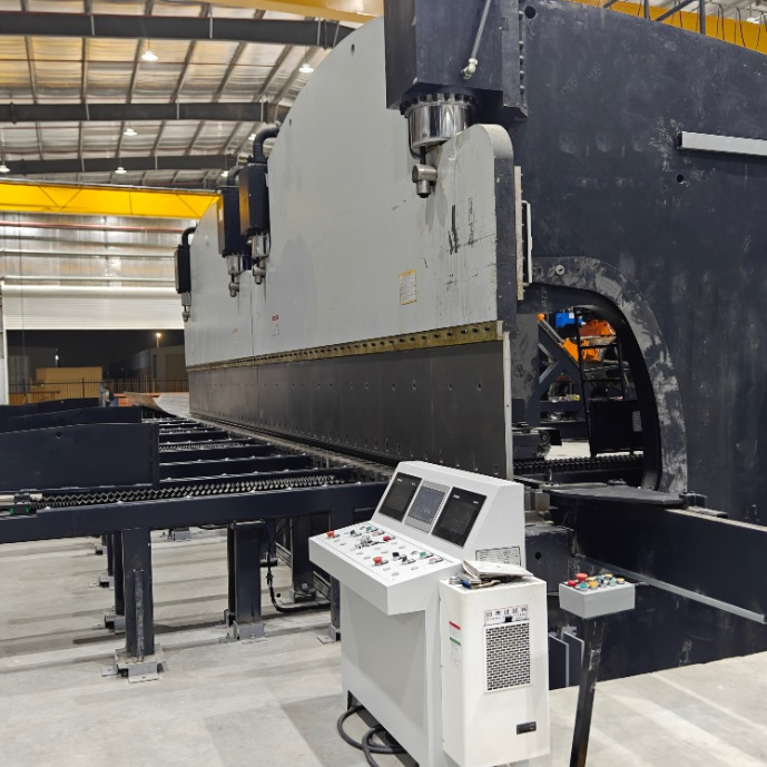 Quality 1200 Ton CNC Tandem Hydraulic Press Brake with 6250mm Table Length For Making Monopole for sale