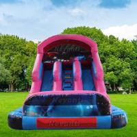 Quality 2024 Most Popular Inflatable Giant Water Slide with Pool PVC Material Custom for sale