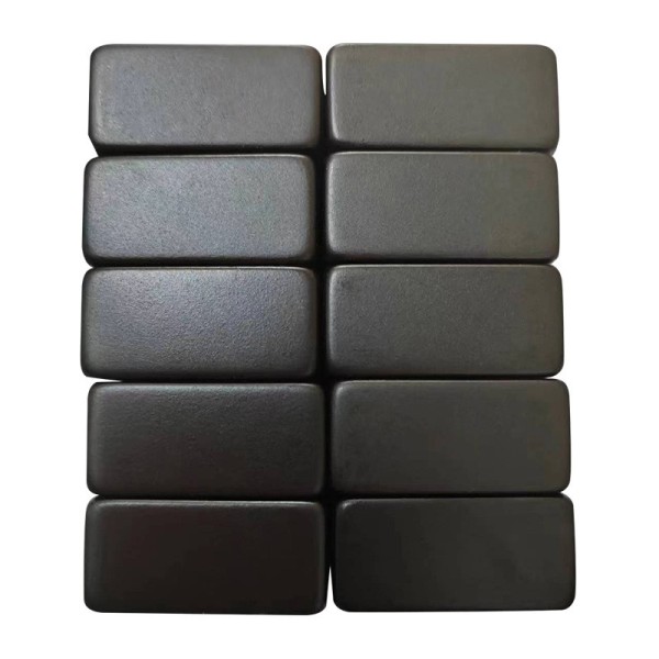 Quality NdFeB rare earth magnet high performance shape square black epoxy coating strong magnet for sale