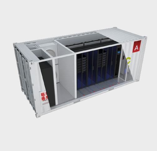 Quality Integrated Containerized Data Center with 1100kg Static Payload, Custom Logo for sale