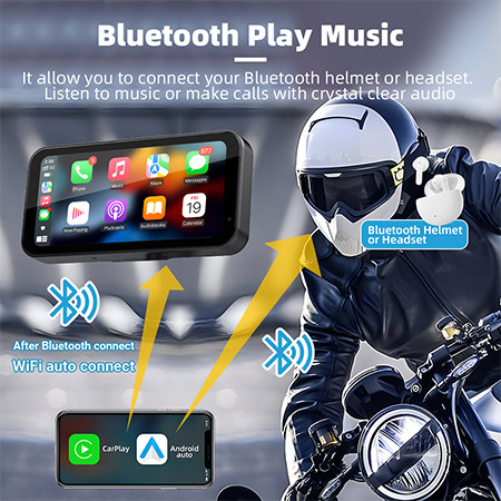 Quality 6.25 Inch Motorcycle Navigation Device with TF Card Storage and 2.5D Screen for sale