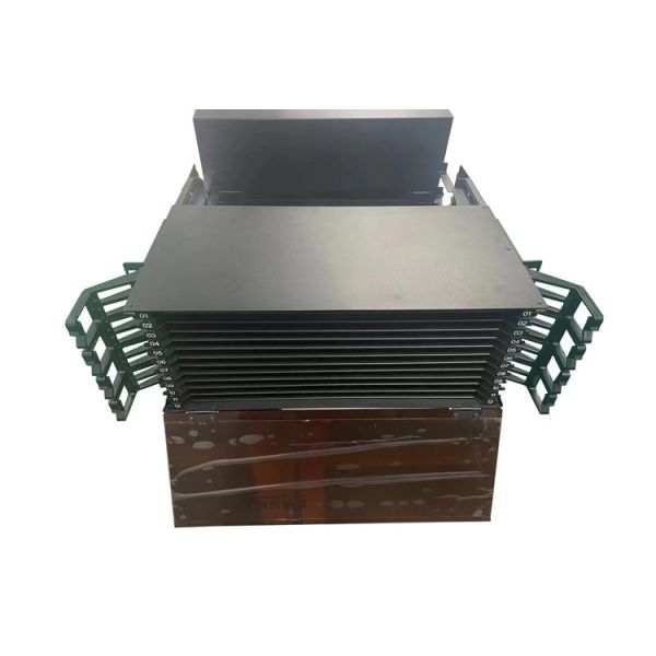 Quality Customize 4U 576F MPO MTP LGX Shelf Rack Mount Patch Panel Enclosure for sale