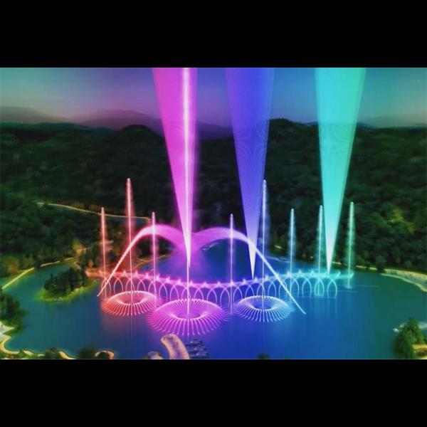 Quality 100 meters high pressure nozzle fountain outdoor dancing fountains for sale