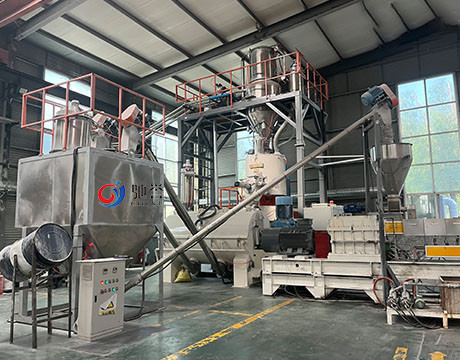 Quality Automatic Feeding Transport System For Powder Mixer With Screw Conveyor for sale