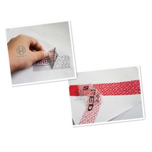 Quality TamperTransfer Self Adhesive Security Label Environmentally Friendly Material for sale