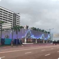 Quality Ultra Light High Transparency Grille LED Screen Outdoor Waterproof IP67 for sale