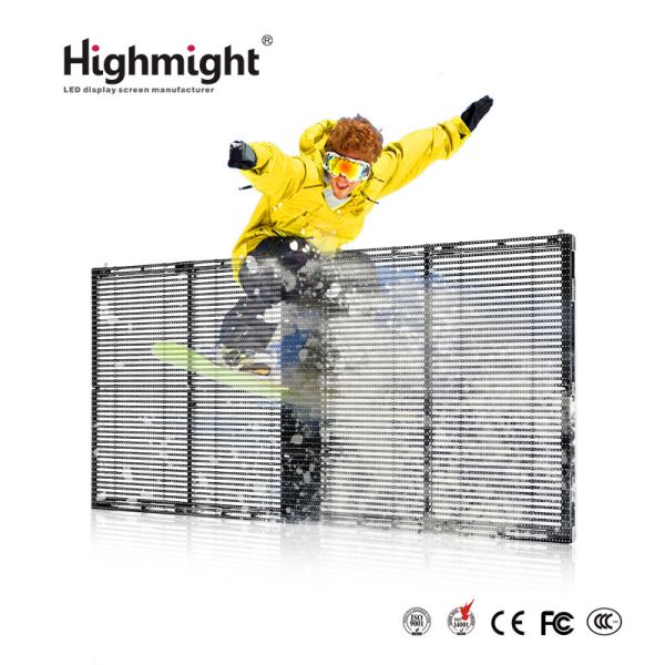 Quality 500mm*1000mm TRA-F PH3-7 outdoor modular assembling high brightness LED Transparent Display Screen for sale