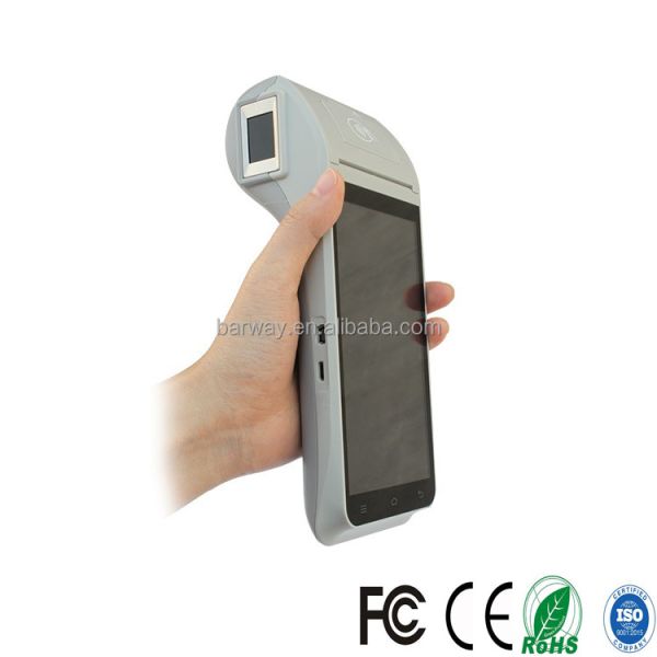 Quality 5.5 Inch Touch Screen PDA NFC Android Mobile Handheld POS Terminal Mini POS for sale
