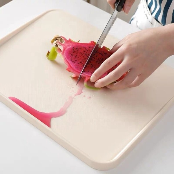 Quality Custom Colored PP Chopping Blocks With Tray Index Plastic Cutting Board Set for sale