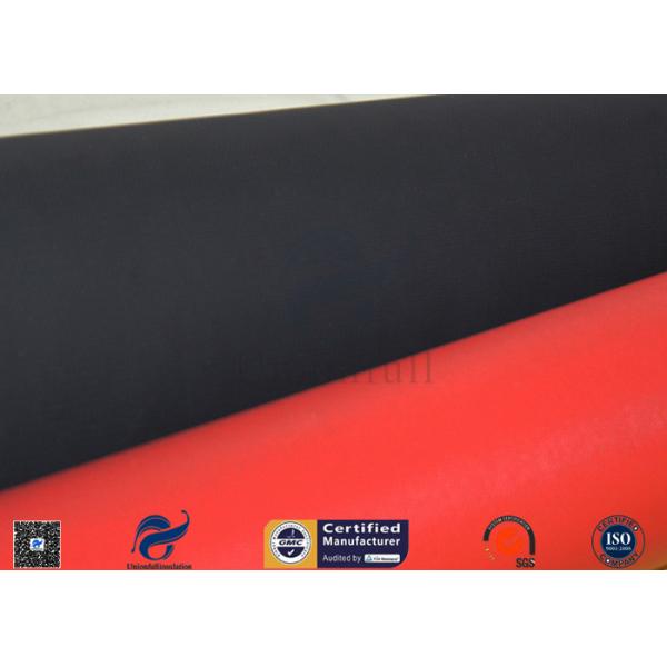 Quality Heat Resisting Silicone Coated Fiberglass Fabric 18oz Black Acrylic Coating for sale