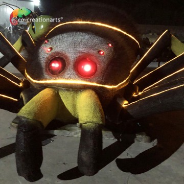 Quality 6 meters Artificial Large Animatronic Spider for sale
